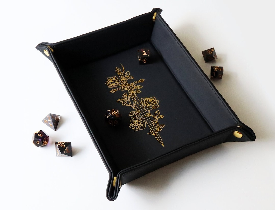 Gilded Sword Dice Tray - Dice Rolling Tray for Dnd, Dungeons and ...