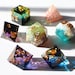 Dice Gacha Random Set - Handmade Resin Sharp Edge Dnd Dice Set for Dnd ...