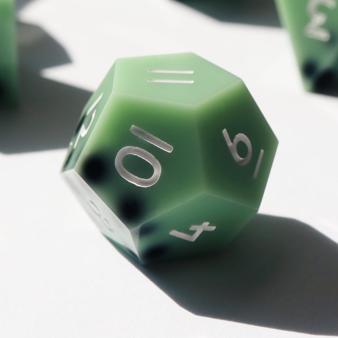 Matcha Milk Tea Boba Dice - Kawaii Dice, Boba Dice, Handmade Resin ...