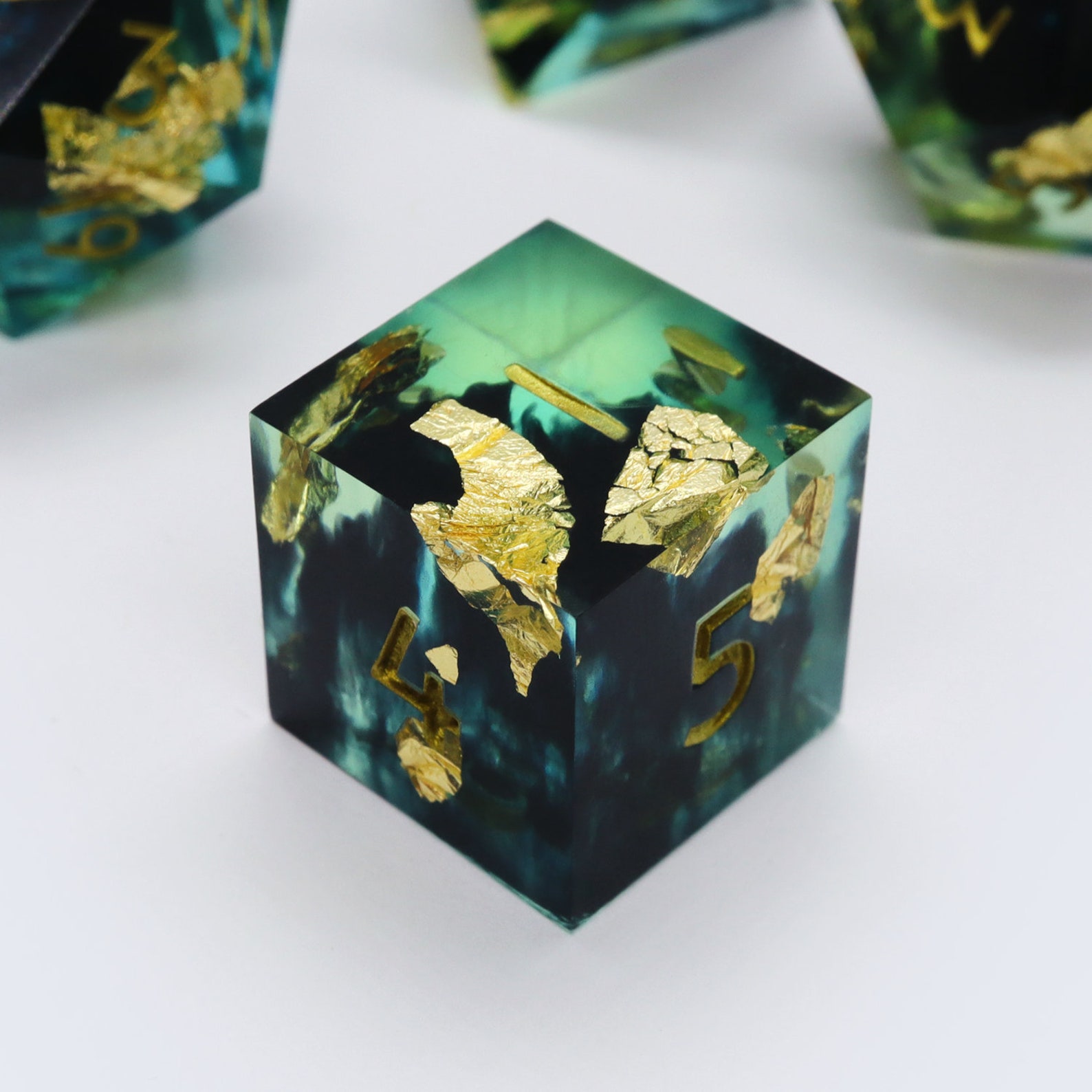 Sublime Blight Green and Black Smoke Handmade Resin Sharp | Etsy UK