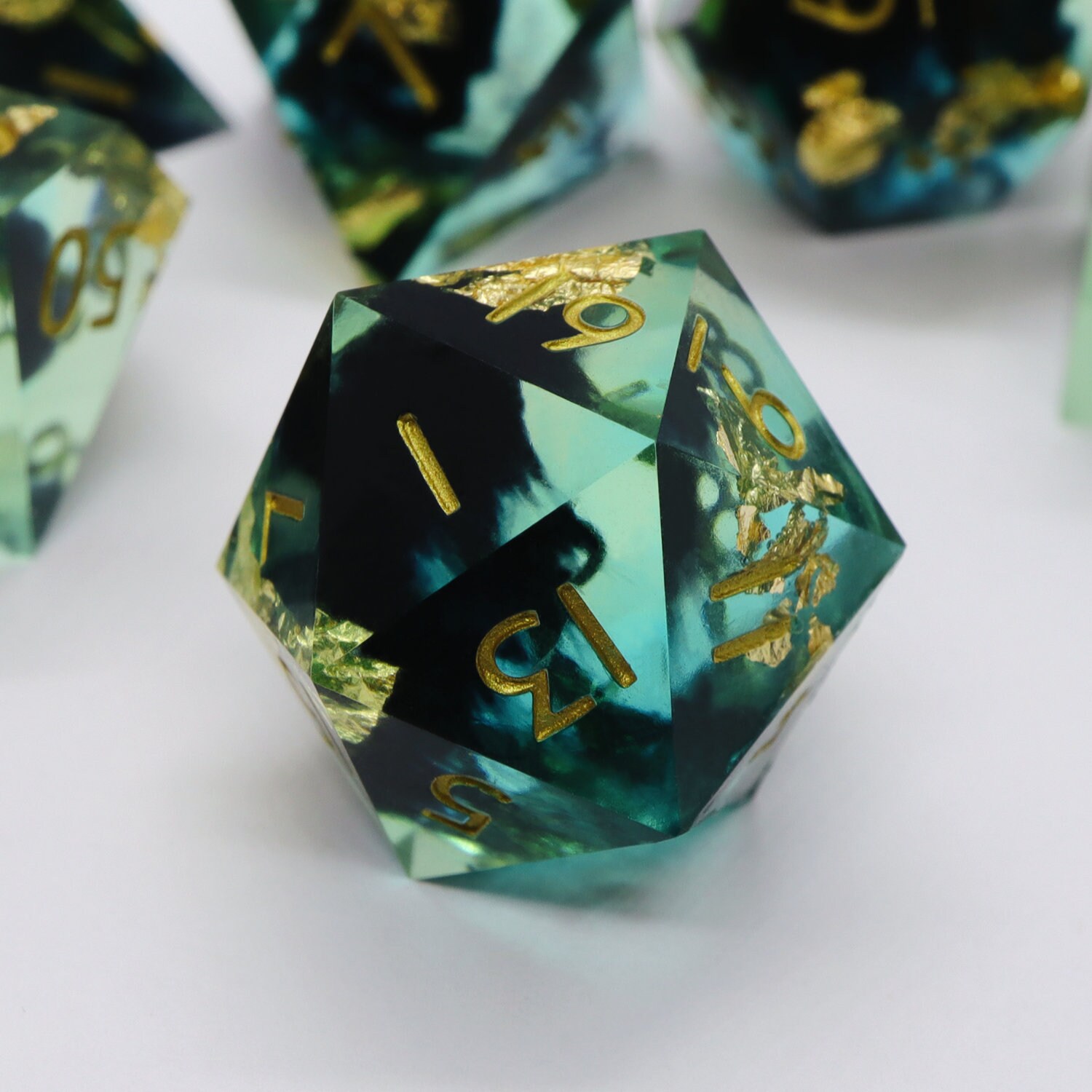 Sublime Blight Green and Black Smoke Handmade Resin Sharp | Etsy UK