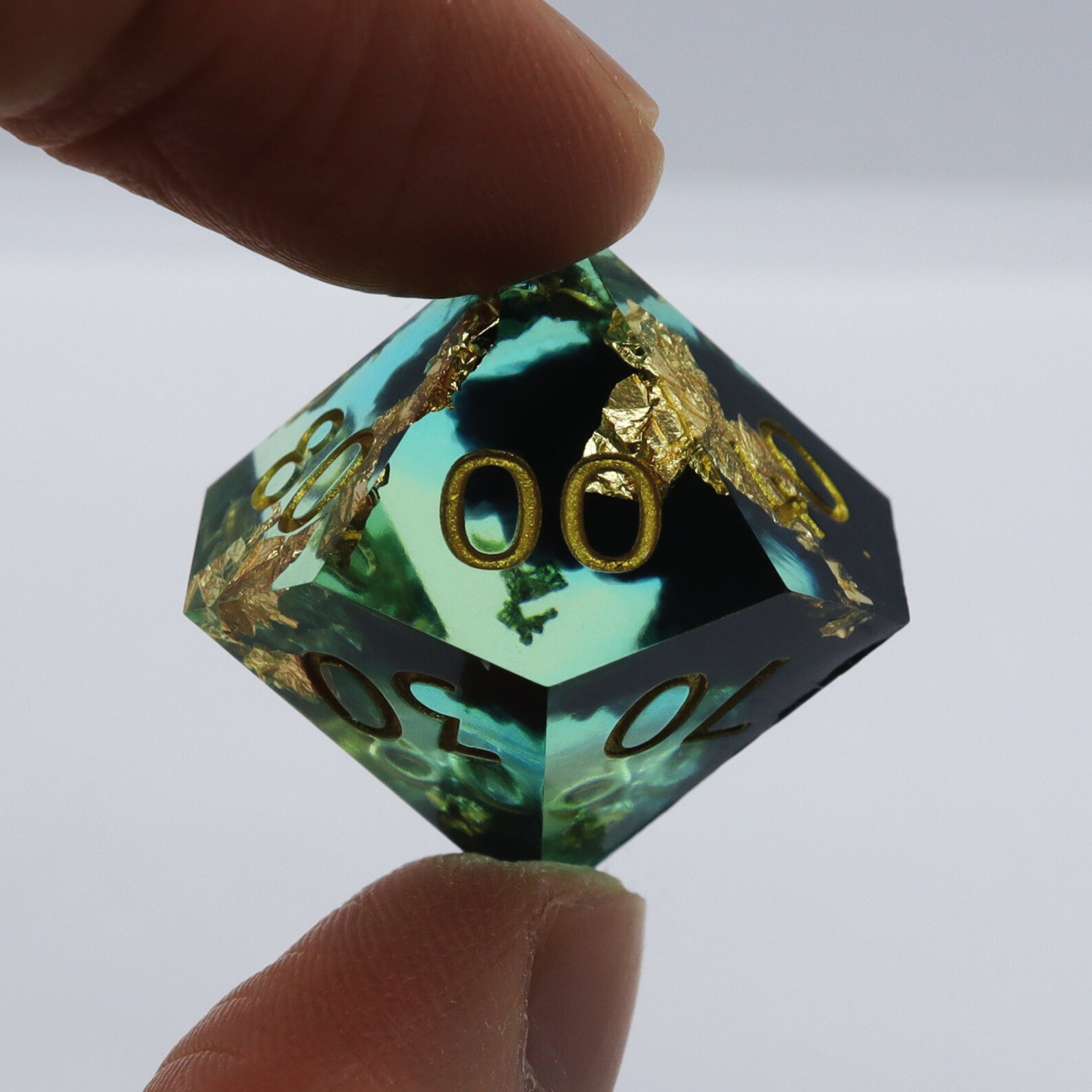 Sublime Blight Green and Black Smoke Handmade Resin Sharp | Etsy UK