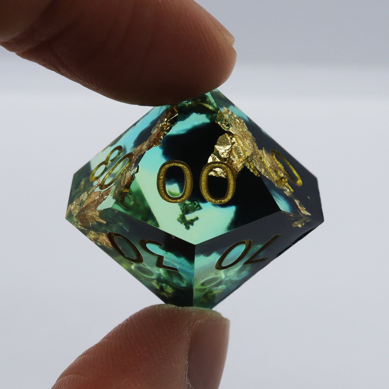 Sublime Blight Green and Black Smoke Handmade Resin Sharp | Etsy UK