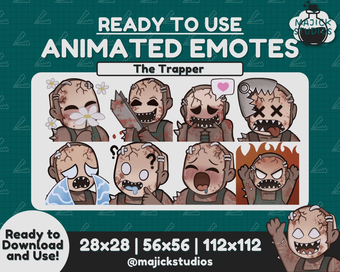 Animated Trapper Emotes | Twitch Emotes - Etsy