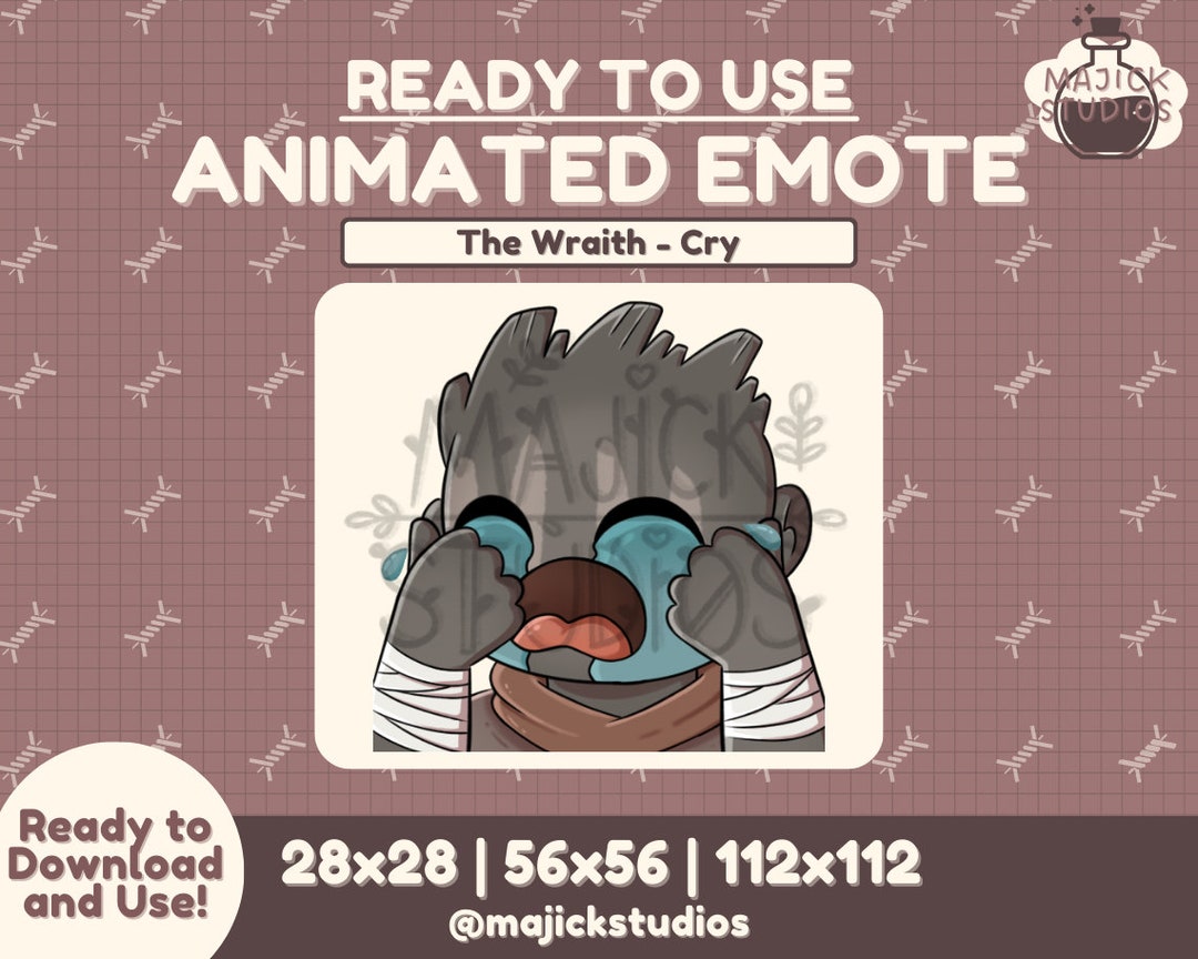 Animated Wraith DBD Emotes | Cry - Etsy