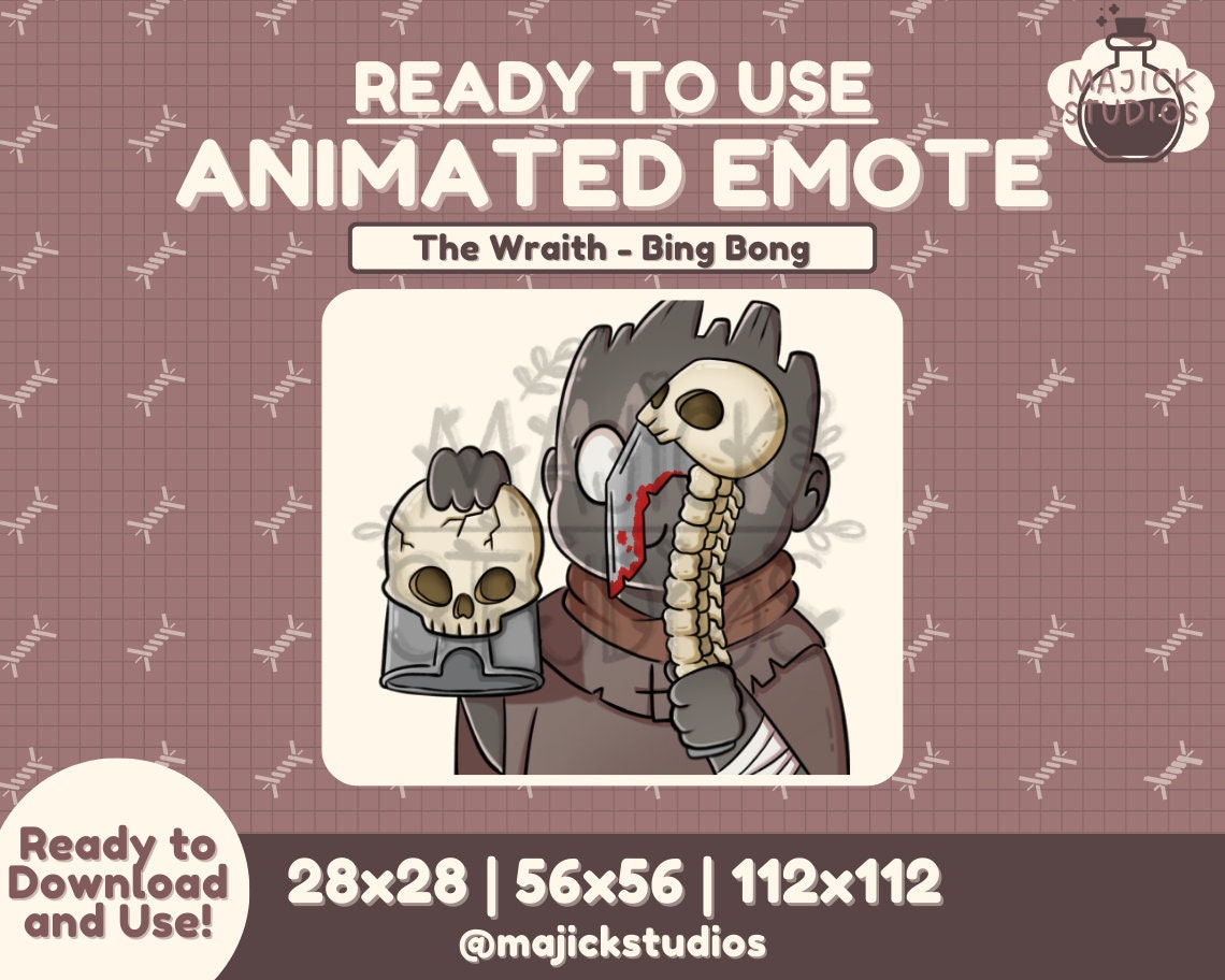 Animated Wraith DBD Emotes | Bing Bong - Etsy