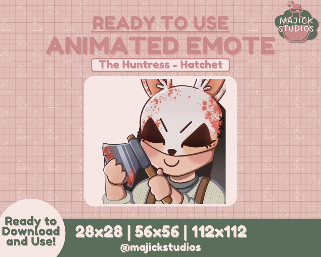 Animated Huntress Emotes | Hatchet - Etsy Australia
