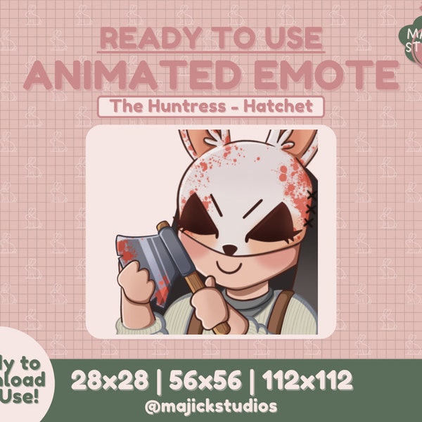 Animated Emotes Twitch Dbd Huntress - Etsy