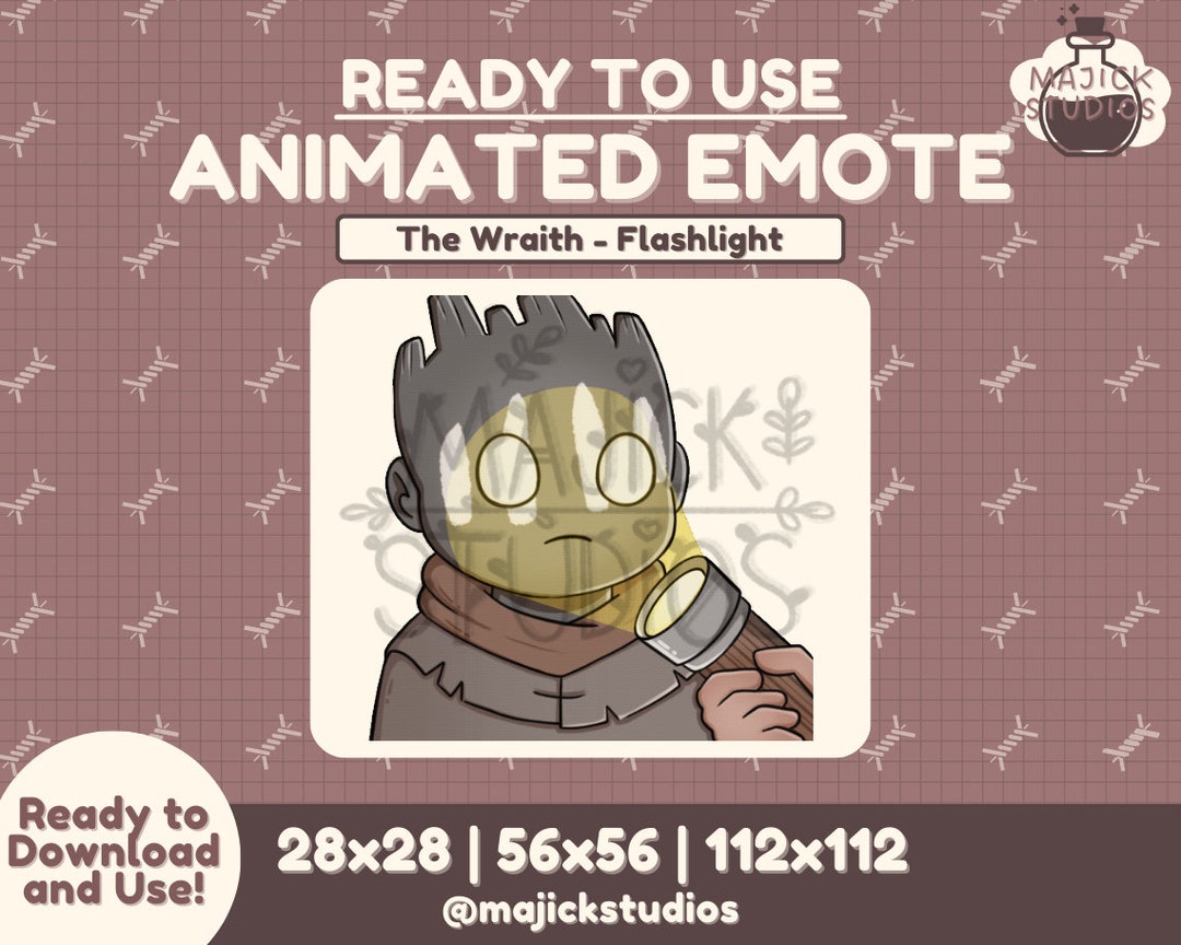 Animated Wraith DBD Emotes | Flashlight - Etsy