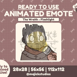 Animated Wraith DBD Emotes | Flashlight - Etsy