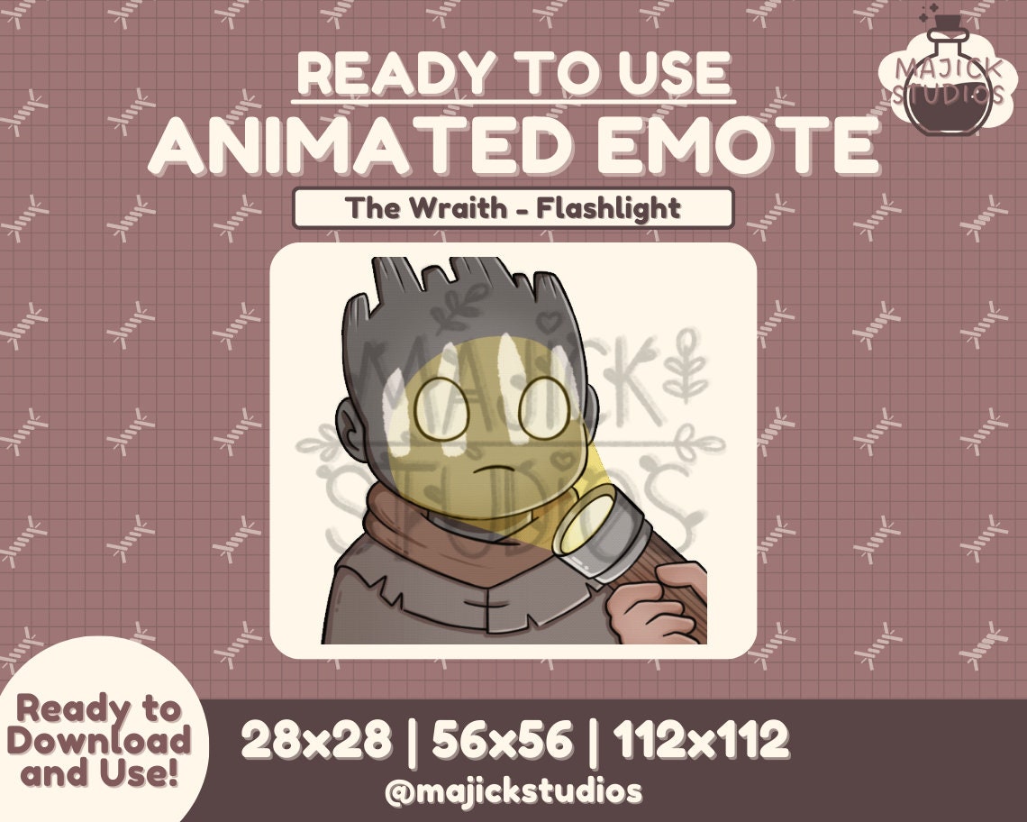 Animated Wraith DBD Emotes | Flashlight - Etsy