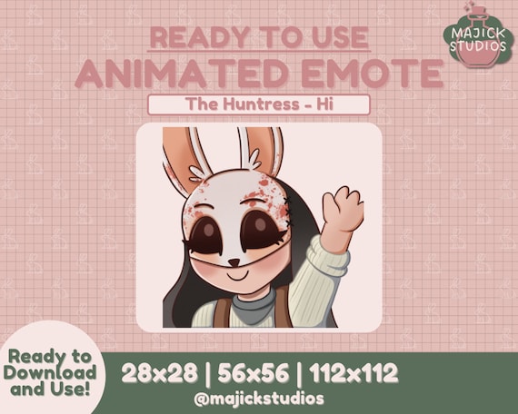 Animated Huntress Emotes Hi - Etsy