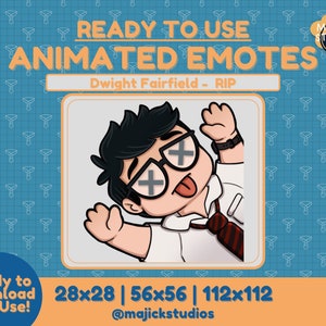 Animated Dwight Fairfield Emote | RIP - Etsy