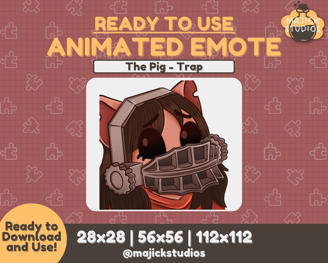 Animated Pig Emotes | Trap - Etsy
