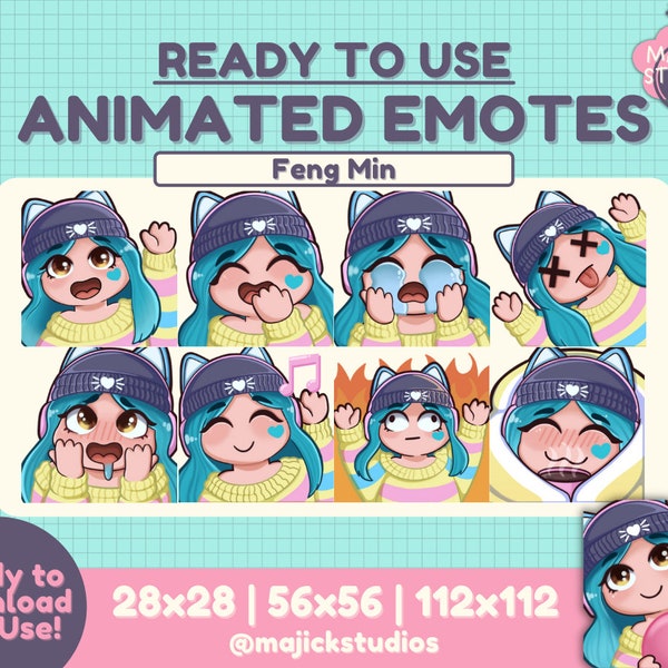 Feng Min Animated Emotes - Etsy