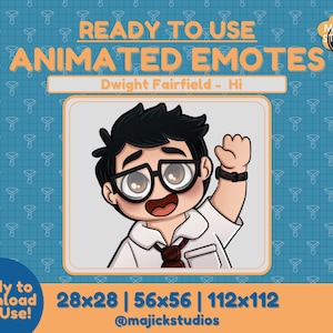 Animated Dwight Fairfield Emote | Hi - Etsy