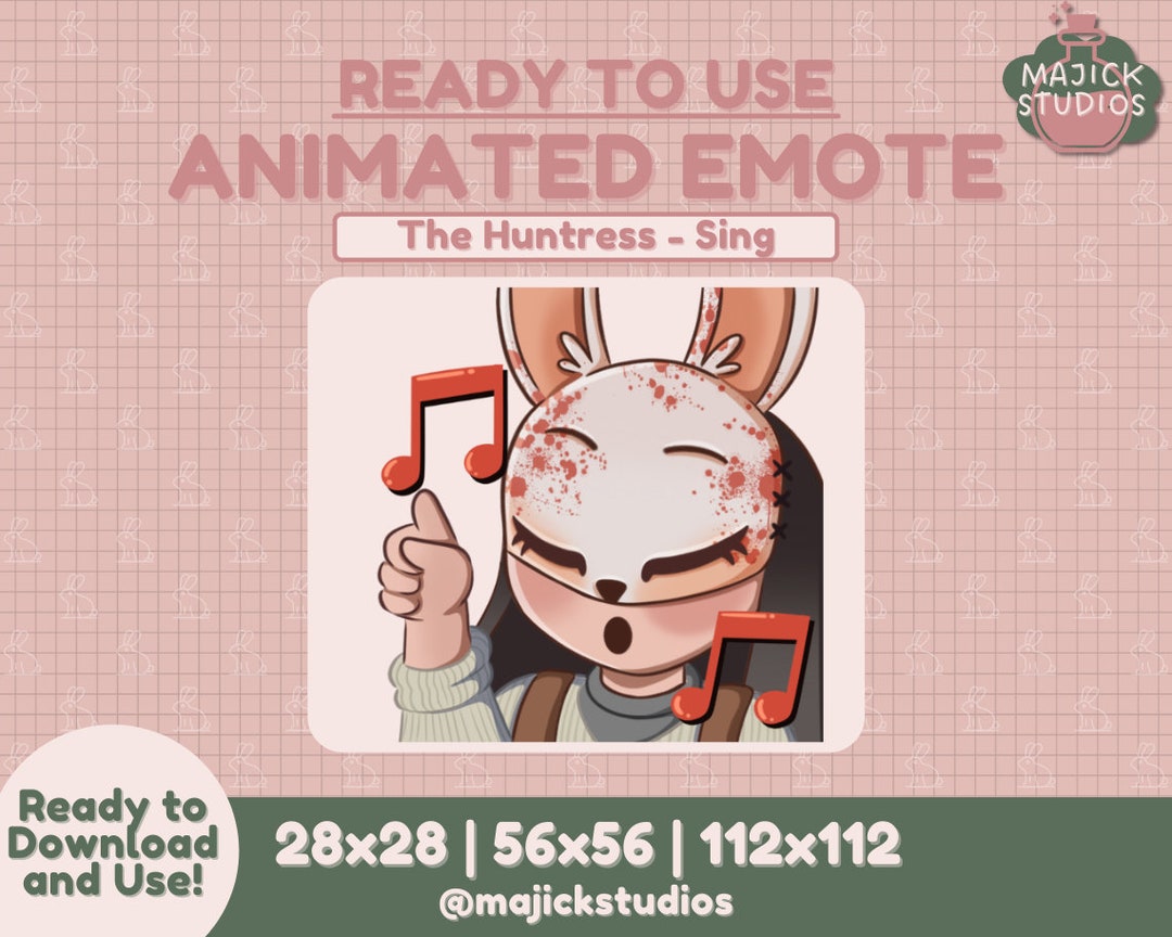 Animated Huntress Emotes | Sing - Etsy
