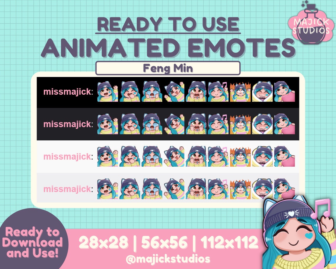 Animated Feng Min Emotes Twitch Emotes - Etsy