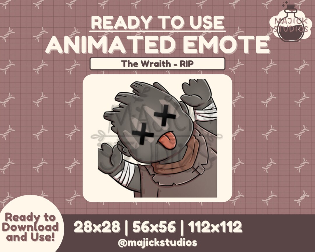 Animated Wraith DBD Emotes | RIP - Etsy
