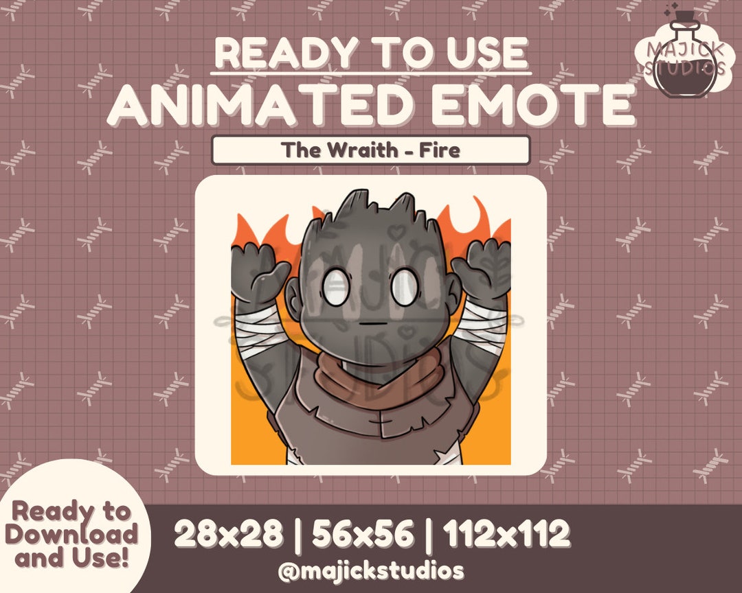 Animated Wraith DBD Emotes | Fire - Etsy