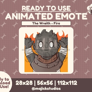 Emoticonos animados de Wraith DBD / Fuego - Etsy México