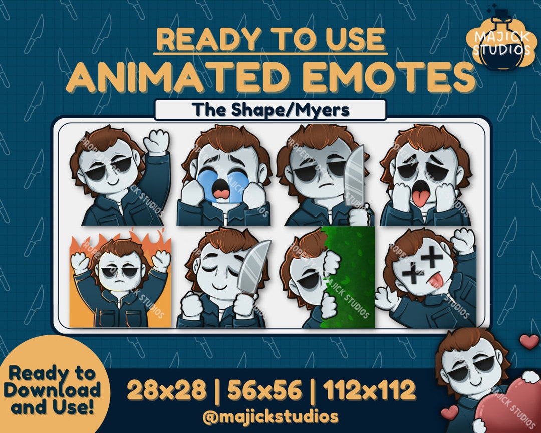 Animated Myers Emotes | Twitch Emotes - Etsy