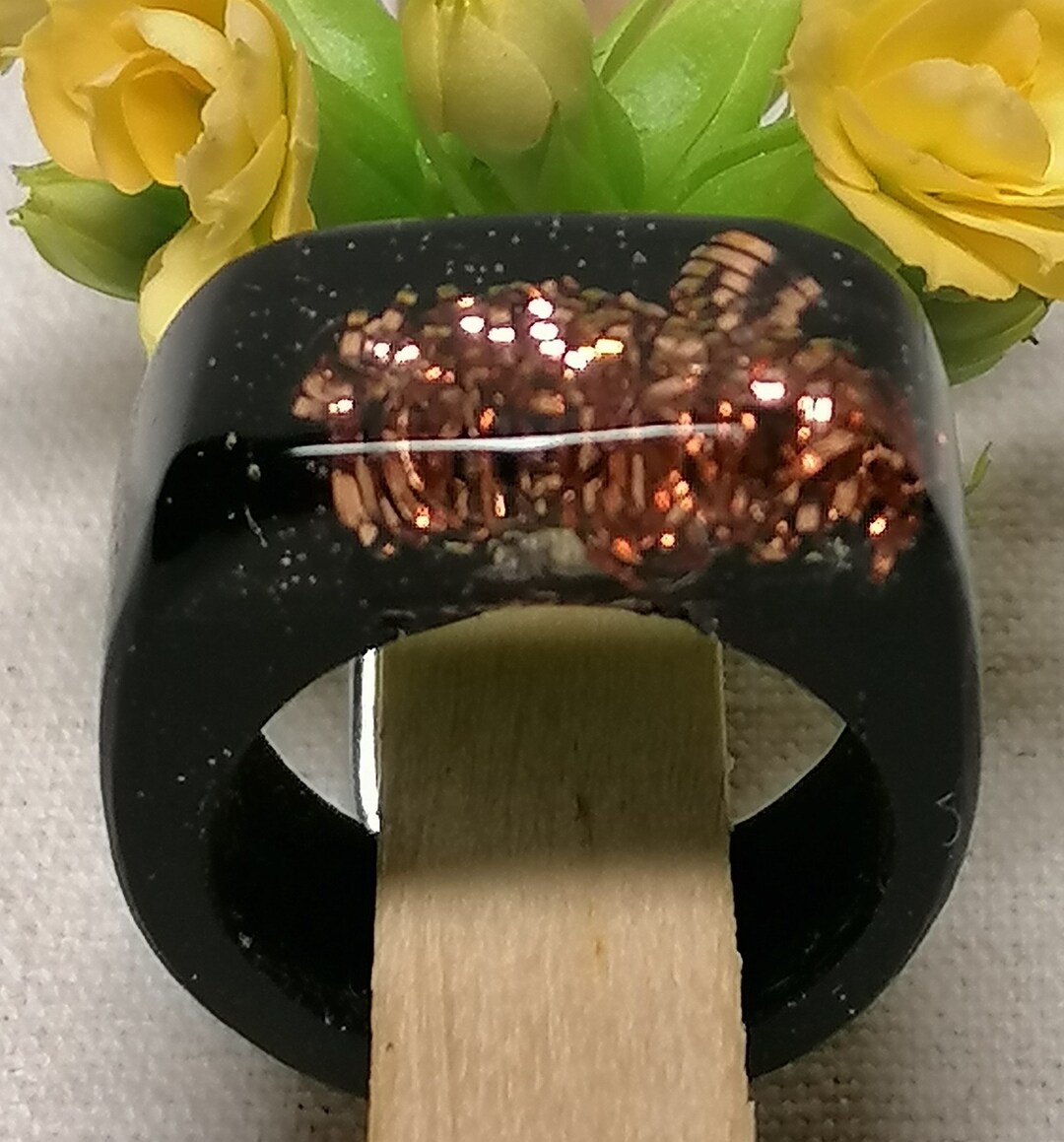 Ring, Finger Ring, Wooden Ring, Jewelry, Swarovski Crystal, Zirconia ...