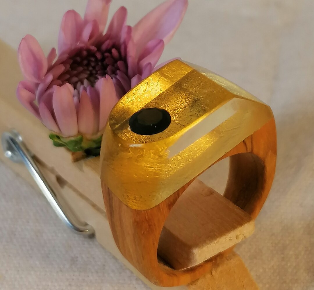 Ring, Finger Ring, Wooden Ring, Jewelry, Swarovski Crystal, Zirconia ...