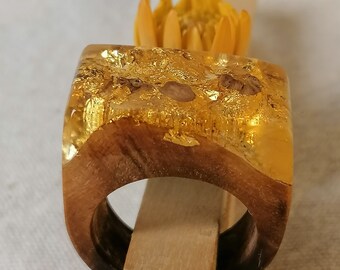 Wood Finger Ring - Etsy