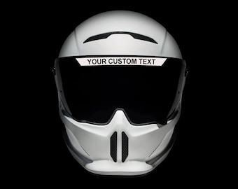 Custom Motorcycle Visor Helmet - Etsy