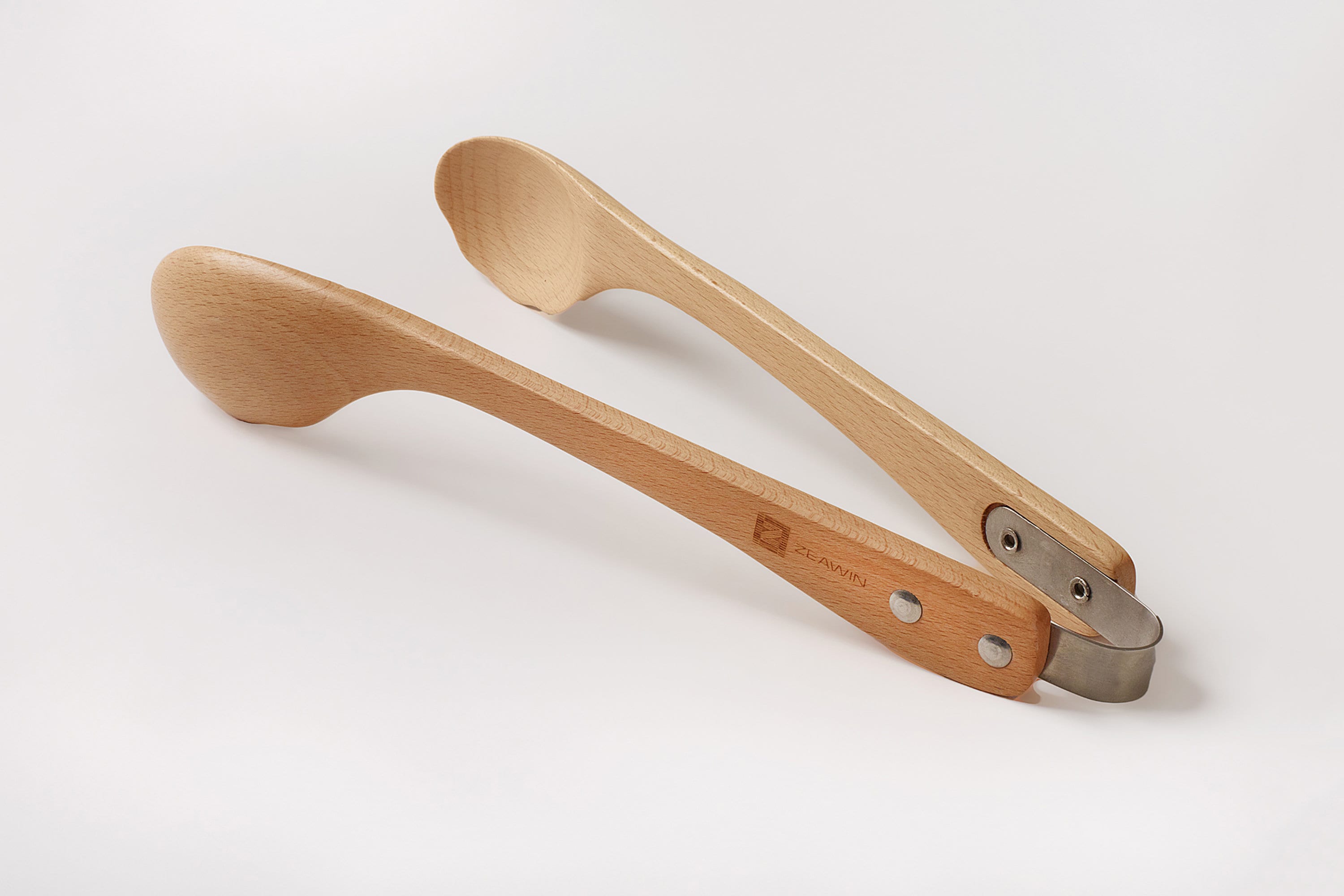 Zeawin Wooden Salad Tongs, Handmade Wood Toaster Tongs, Wooden Salad ...