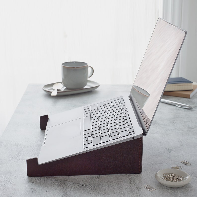 Zeawin Ergonomic Tilted Laptop Stand – Foldable, Portable, Lightweight ...