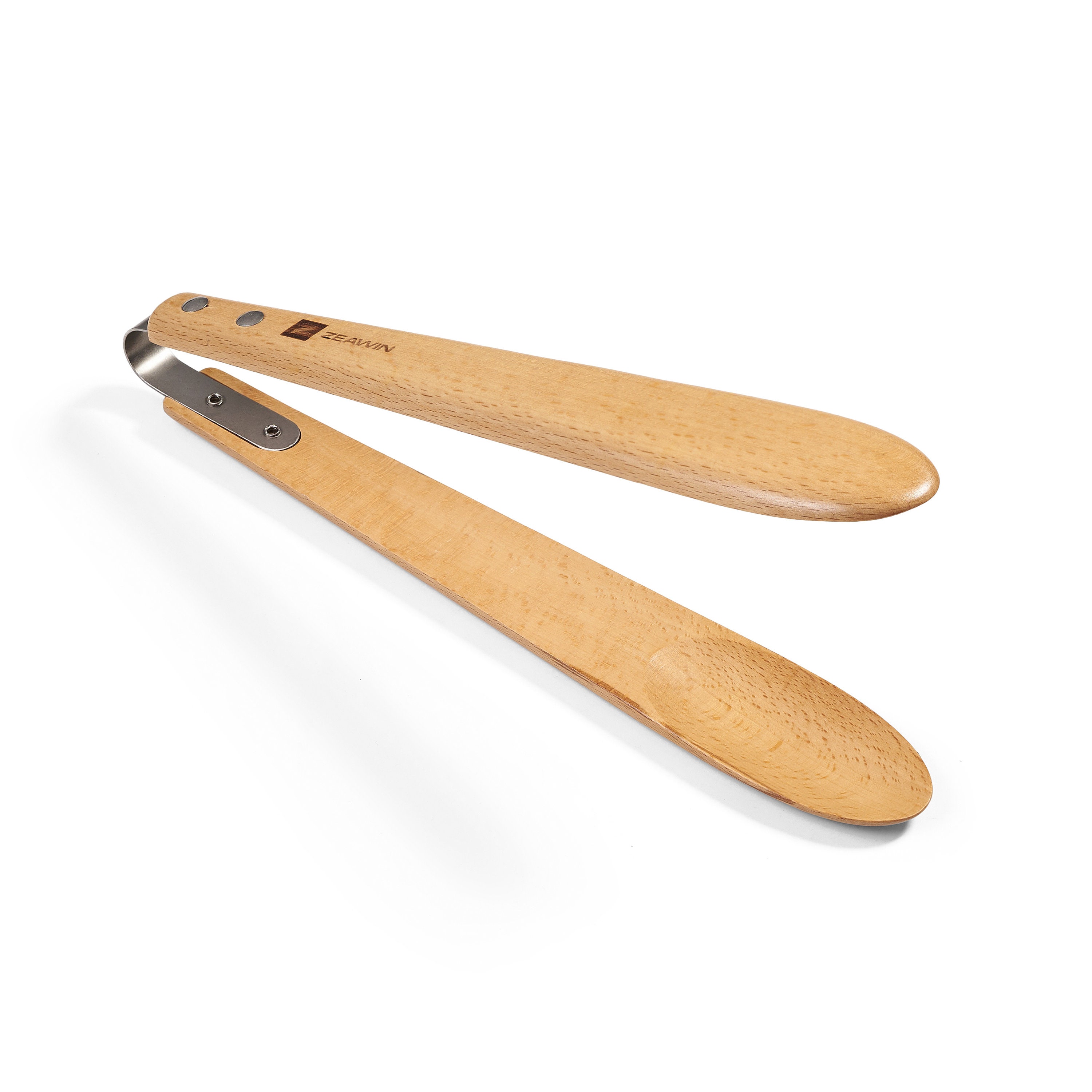 Zeawin Handmade Beechwood & Stainless Steel Tongs – Perfect for ...