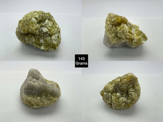 Yellow Mica Rough Mineral Specimen Crystal - Etsy