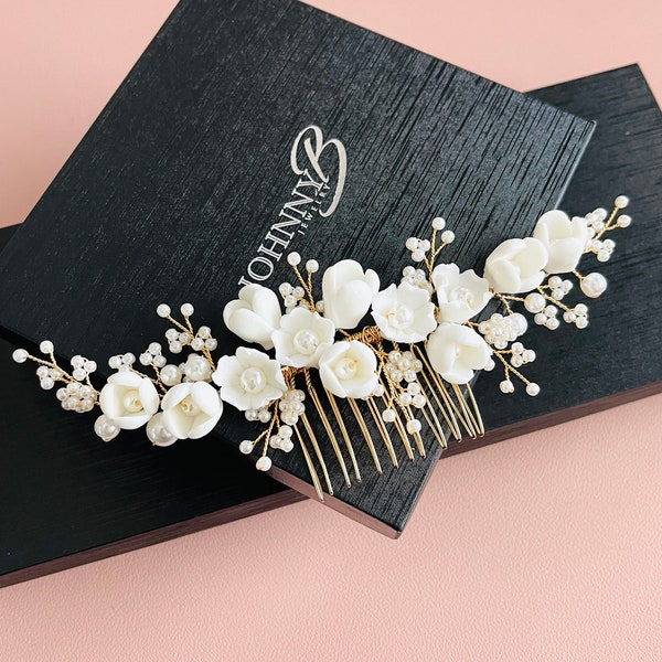 Pearl Hair Comb - Etsy