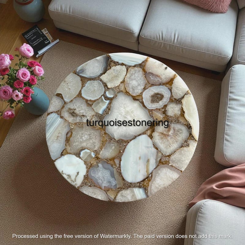 Agate End Table - Etsy