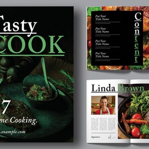 Cook Book Template - Etsy