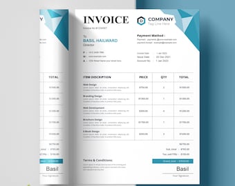 New Invoice 2022 2023 2024 2025 | Etsy Canada