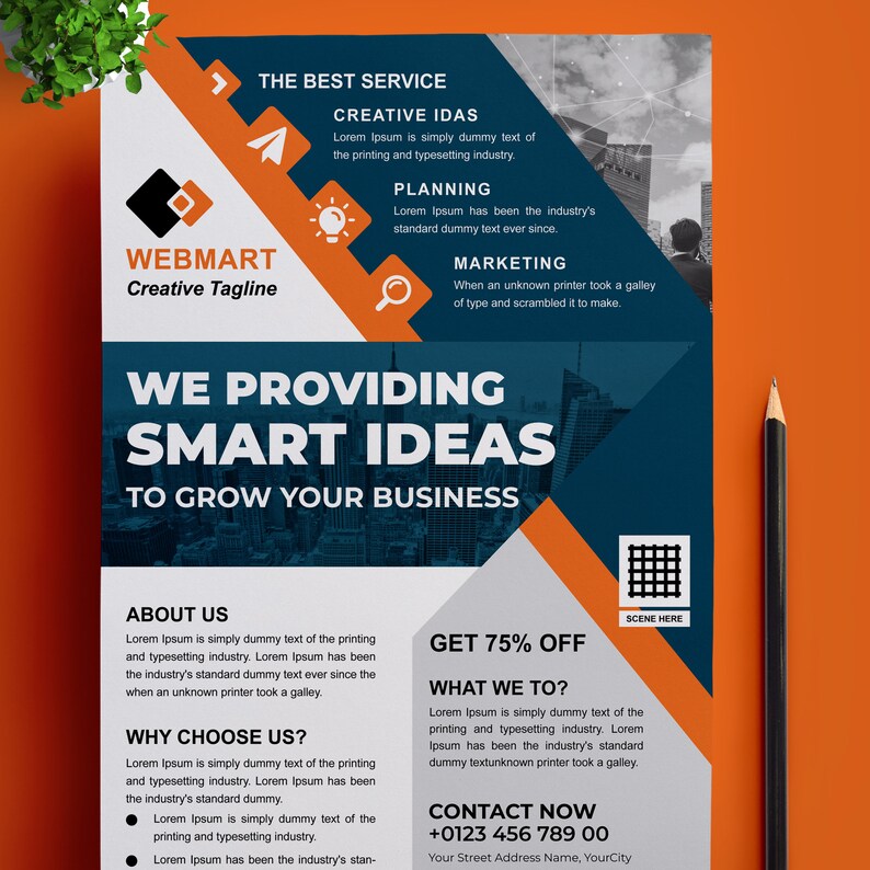 Corporate Business Flyer Template - Etsy