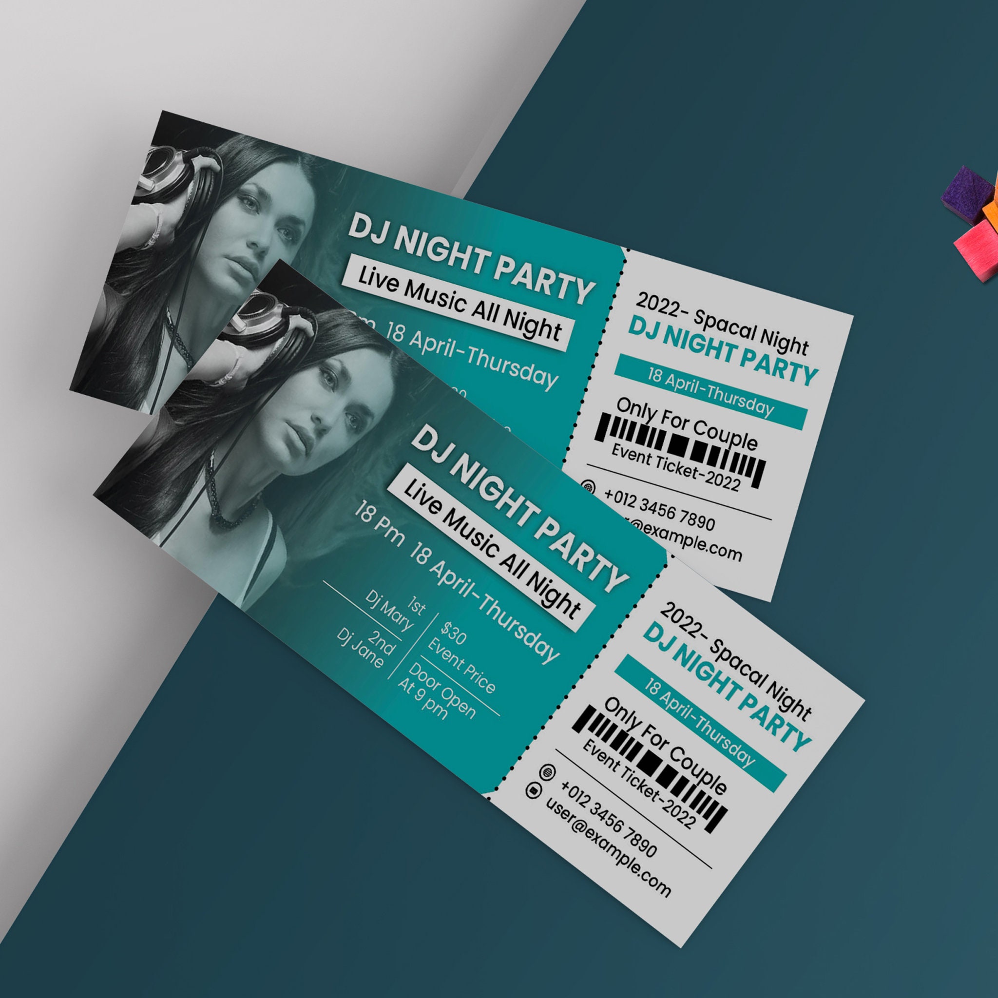 Event Ticket Template Design - Etsy