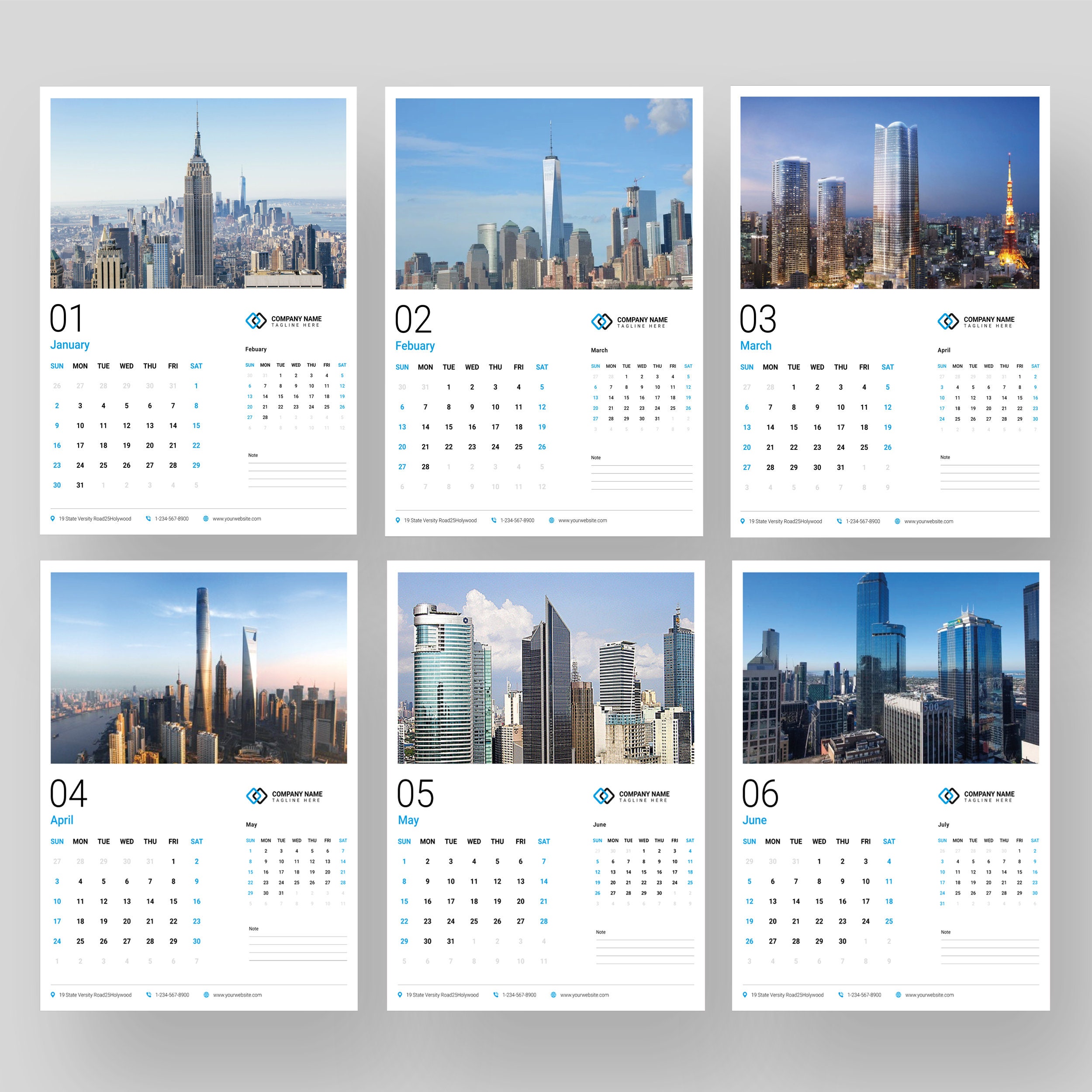 2023 Calendar Template Design Layout , 2023 New Calendar - Etsy