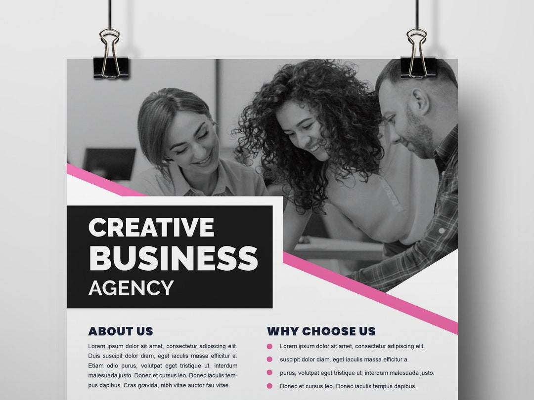 Corporate Flyer Template Business Printable Easy Edit Flyer Template ...