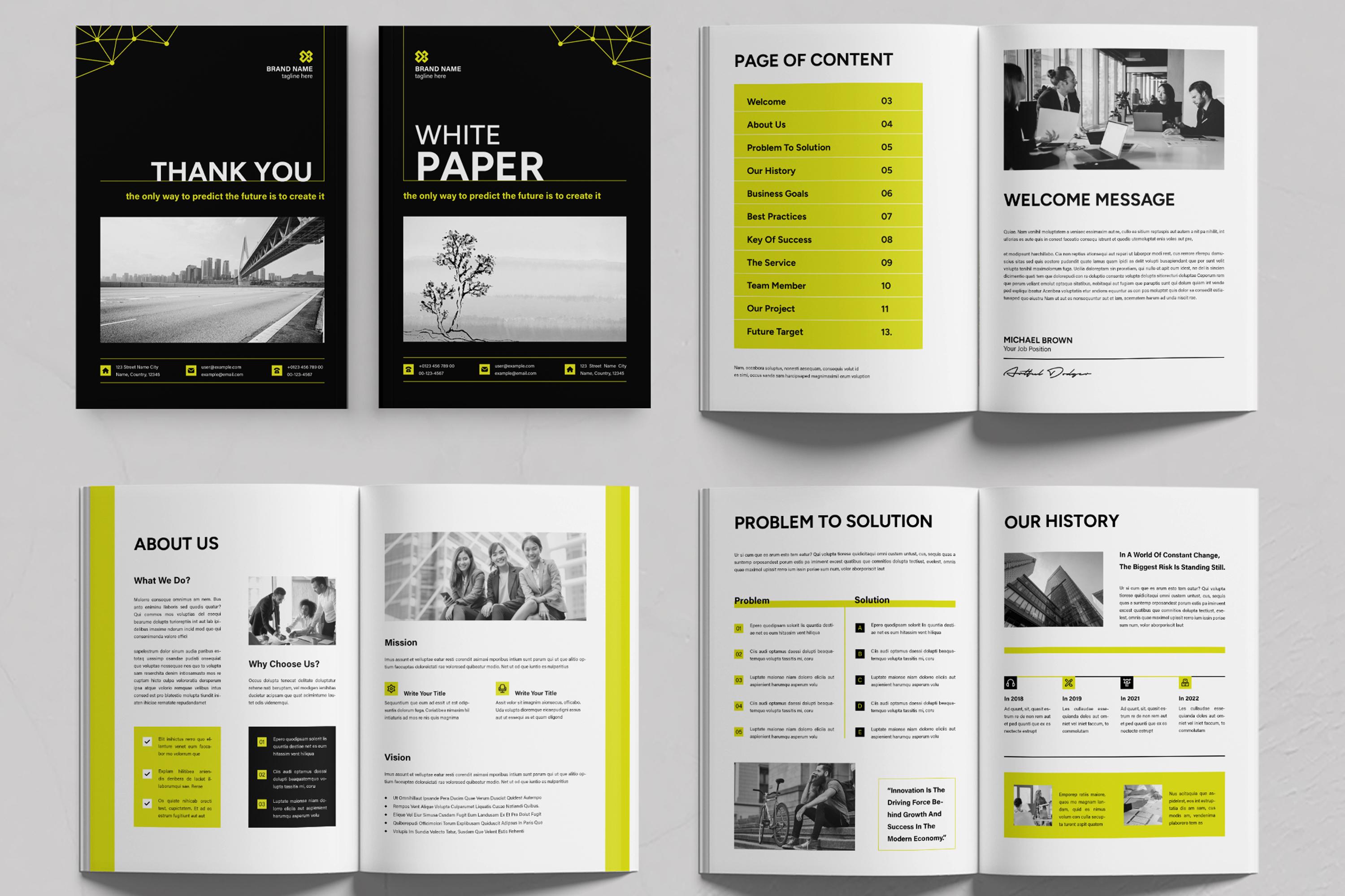 White Paper Design - Etsy