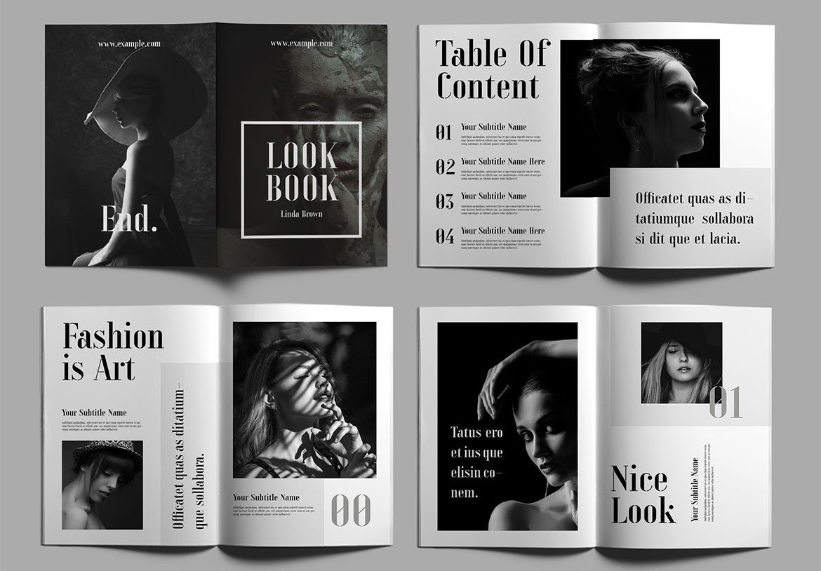 Look Book Layout - Etsy