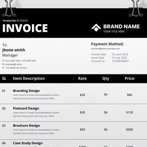 Printable Invoice Layout | Invoice Receipt Business Templates ...