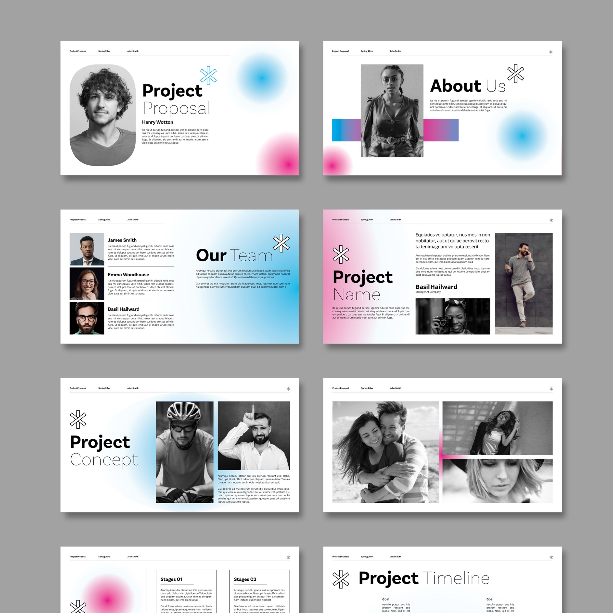 Project Proposal Presentation Layout | Adobe Indesign Template ...