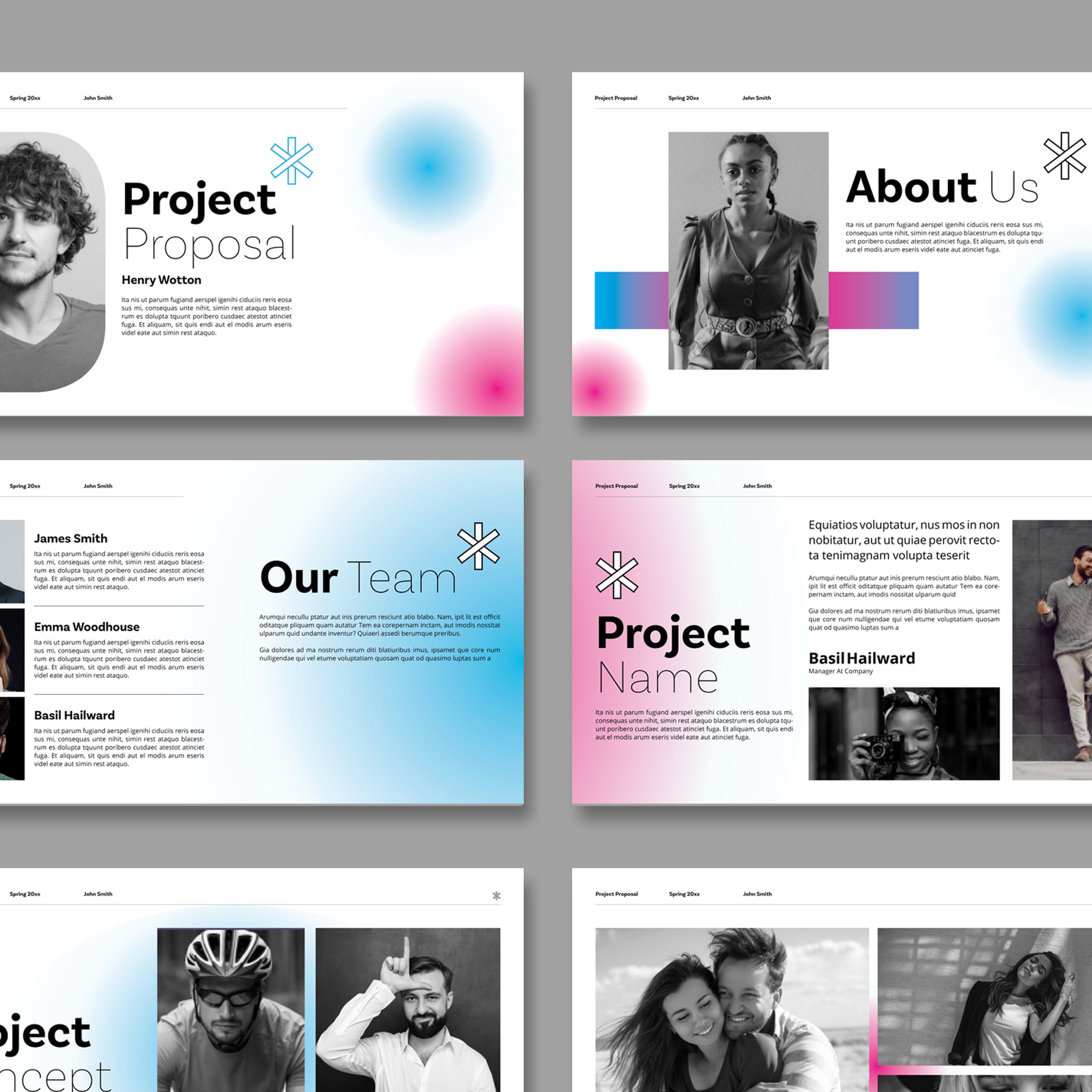 Project Proposal Presentation Layout | Adobe Indesign Template ...