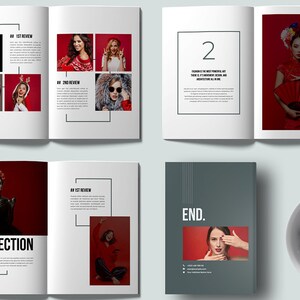 Modern Lookbook Magazine Layout - Etsy