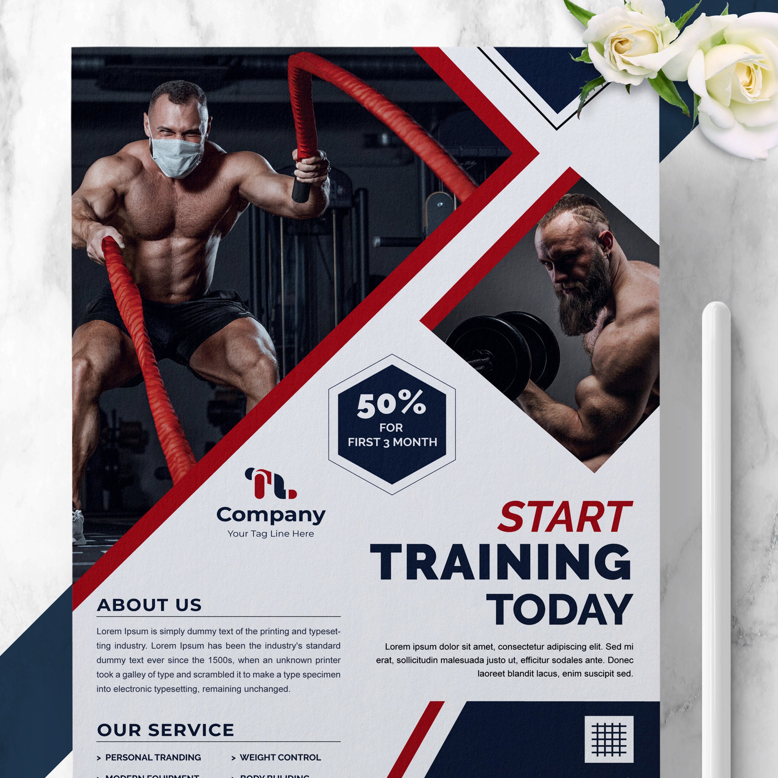 Fitness Gym Flyer Template Design - Etsy UK