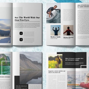 Magazine Design Template | Fashion Magazine Design Template | 2023 - Etsy